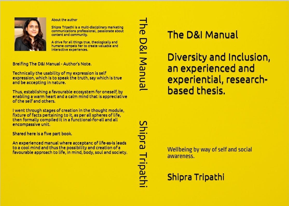 The D&I Manual — book marketing by author. | by Shipra Tripathi | Medium