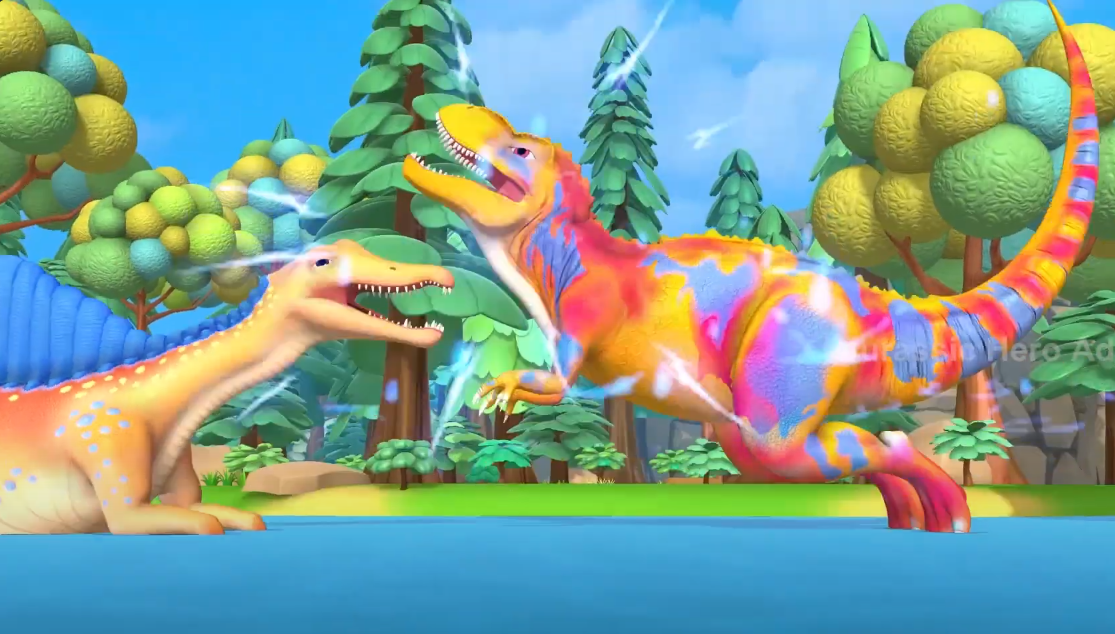Spinosaurus vs Color T-Rex vs Brachiosaurus: Epic Water Battle | Jurassic World Showdown | by ...