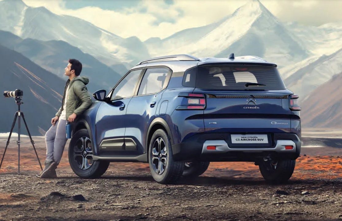 Europe-spec Citroen C3 Aircross breaks cover in ICE, EV powertrains ...