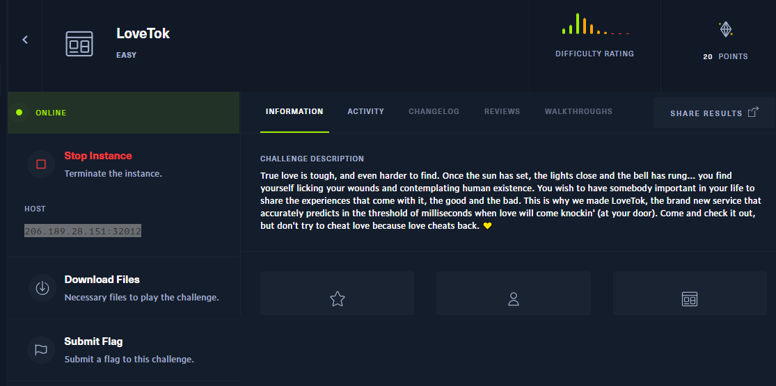 A Beginner’s Guide to Machine Hacking on HackTheBox challenge: LoveTok | by abdellah oullaij ...