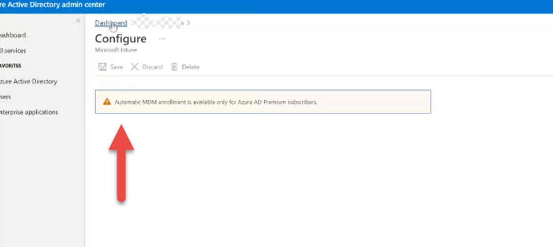 Reminder: Azure AD Premium P1 or P2 needed for Intune Autoenrollment ...