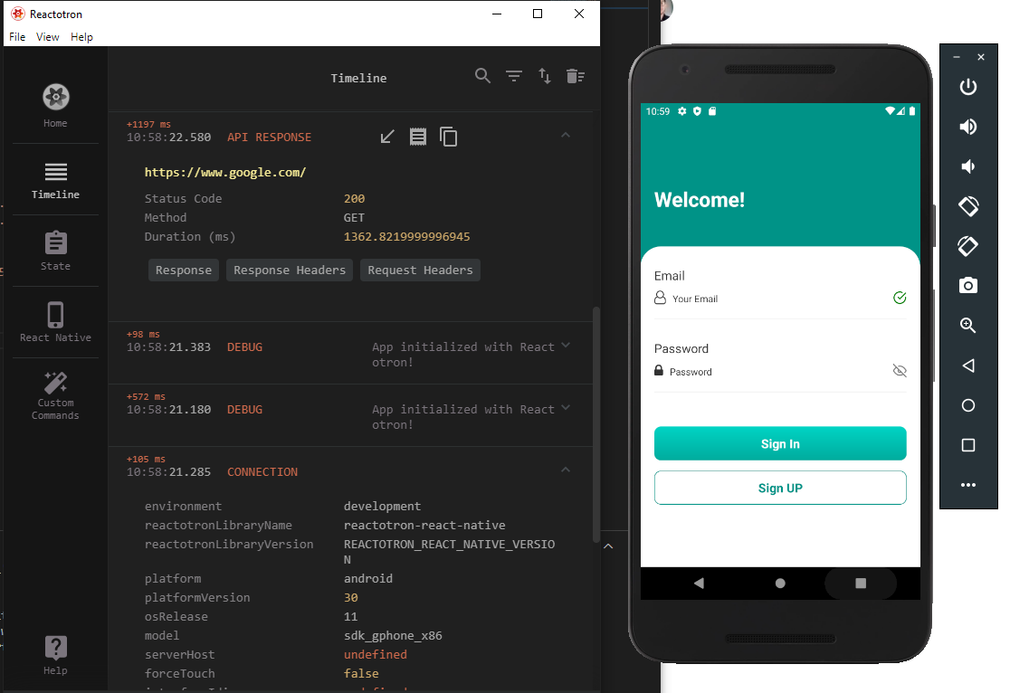 Request tracker and global errors logging strategy with Reactotron and React native | by ...