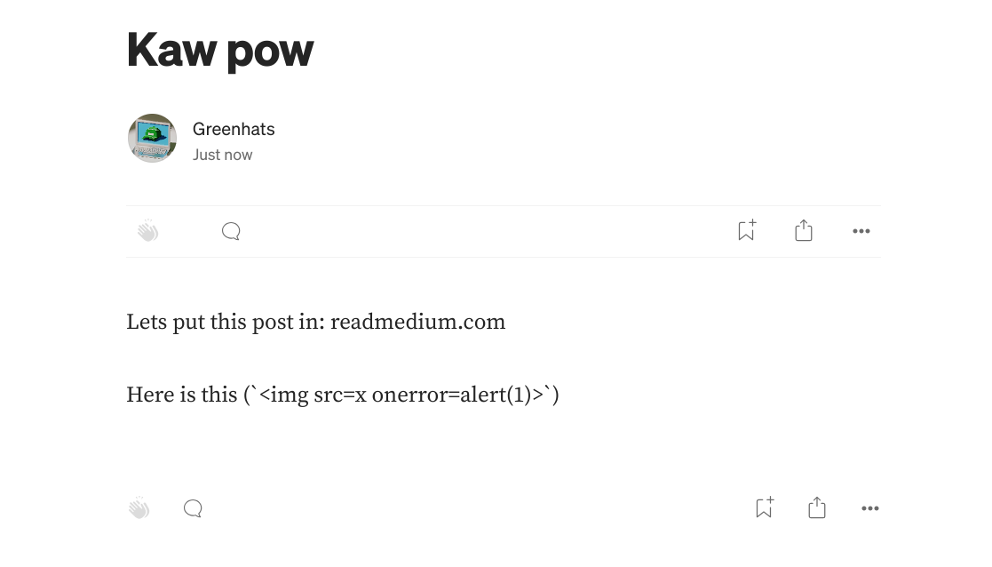 Vulnerability Discovered Xss On Greenhats Medium
