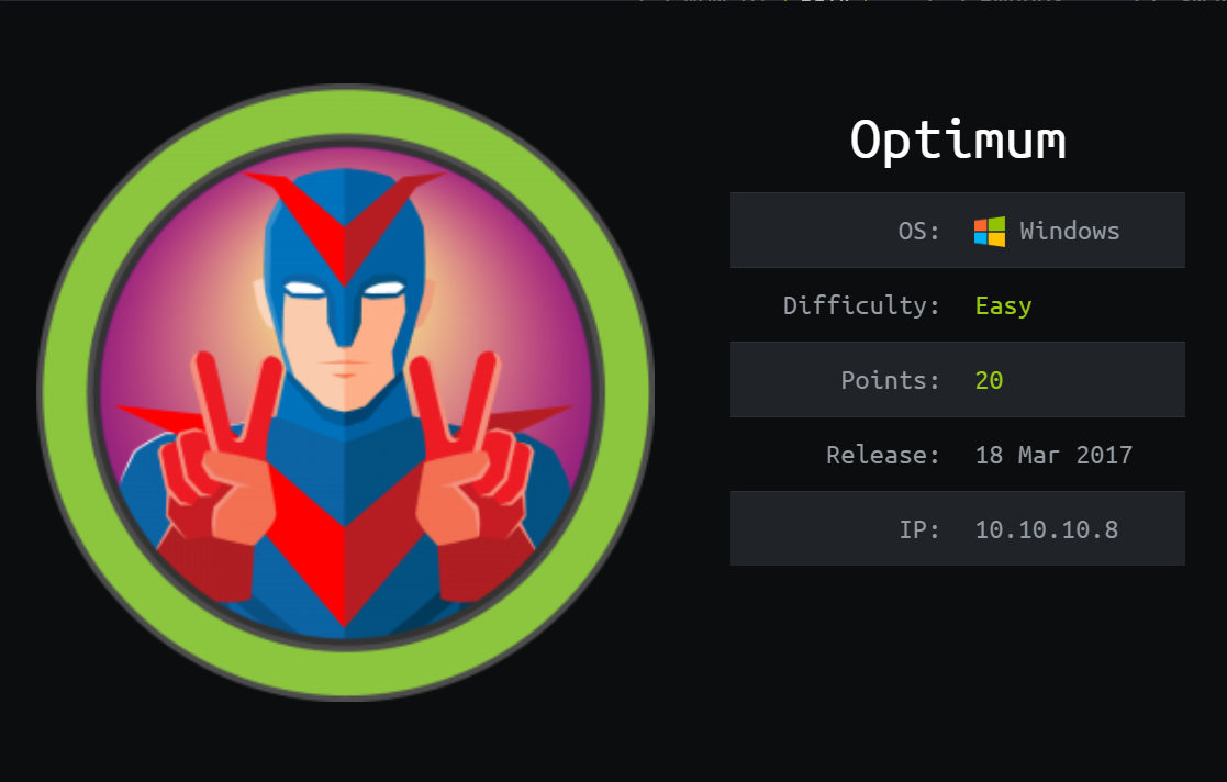 Hackthebox Optimum Walkthrough. Optimum is a beginner-level machine… | by Archtrmntor | Aug ...