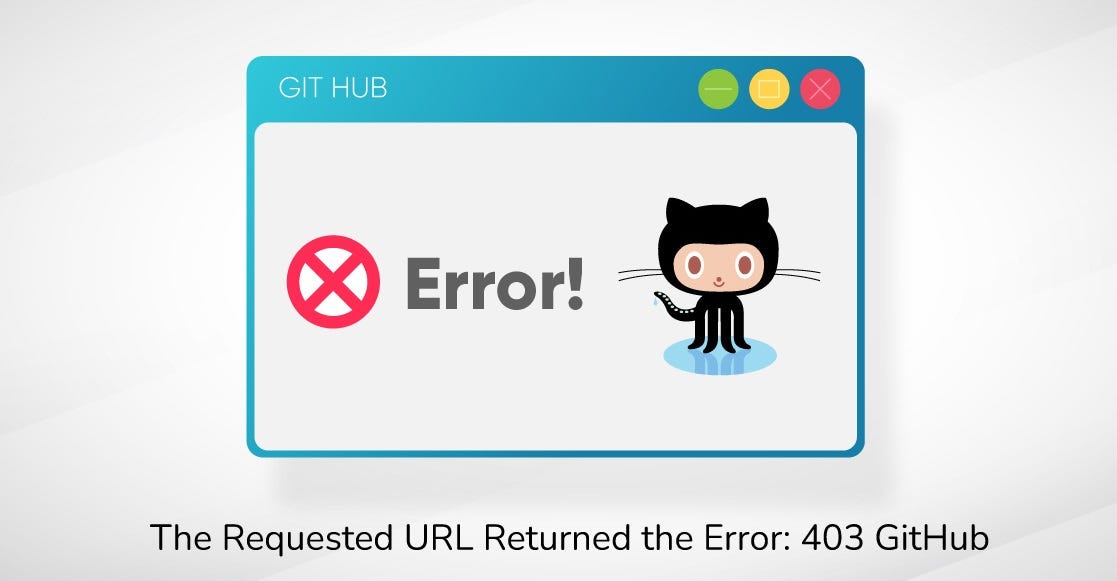 403 GitHub the requested URL returned the error | by SSLWiki | Medium