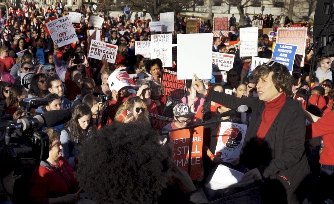 Women Workers Rising. The AFT helped rally a large crowd of… | by Randi ...