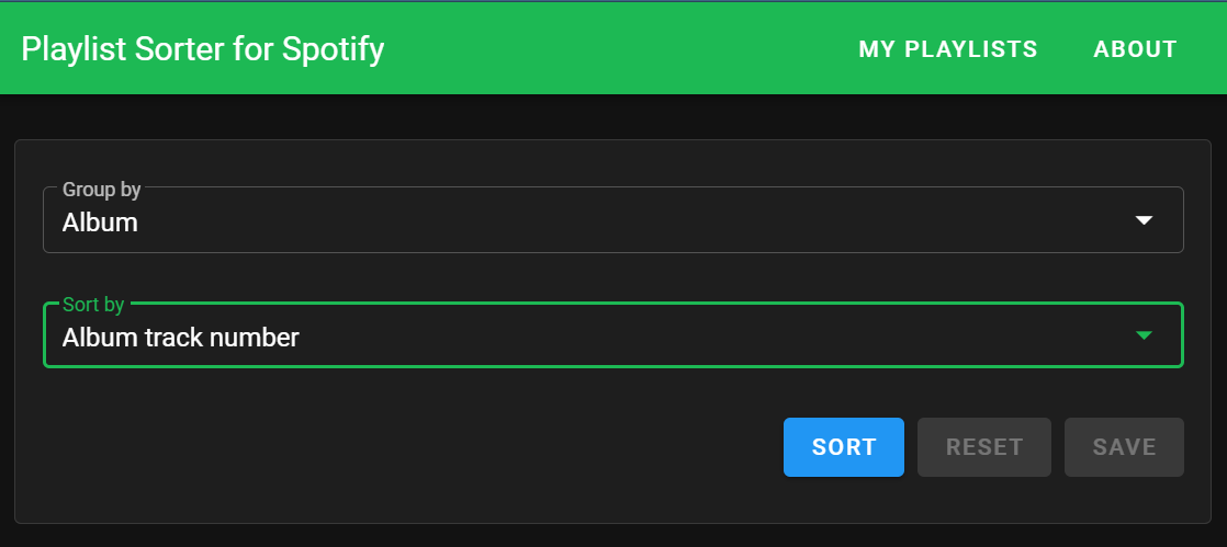 An Update to Spotify Playlist Sorter - diaries