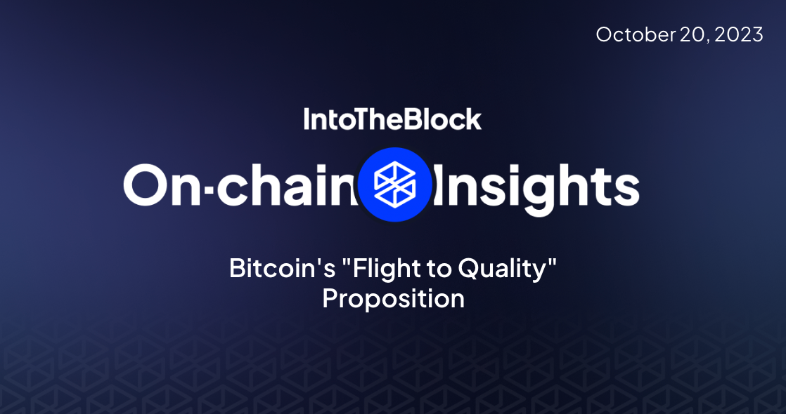 Bitcoin’s “Flight to Quality” Proposition | by Lucas Outumuro | IntoTheBlock | Medium