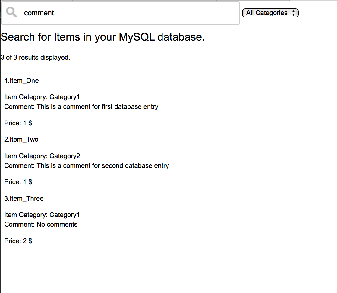 Search your server side MySQL Database from Node.js website | by ...