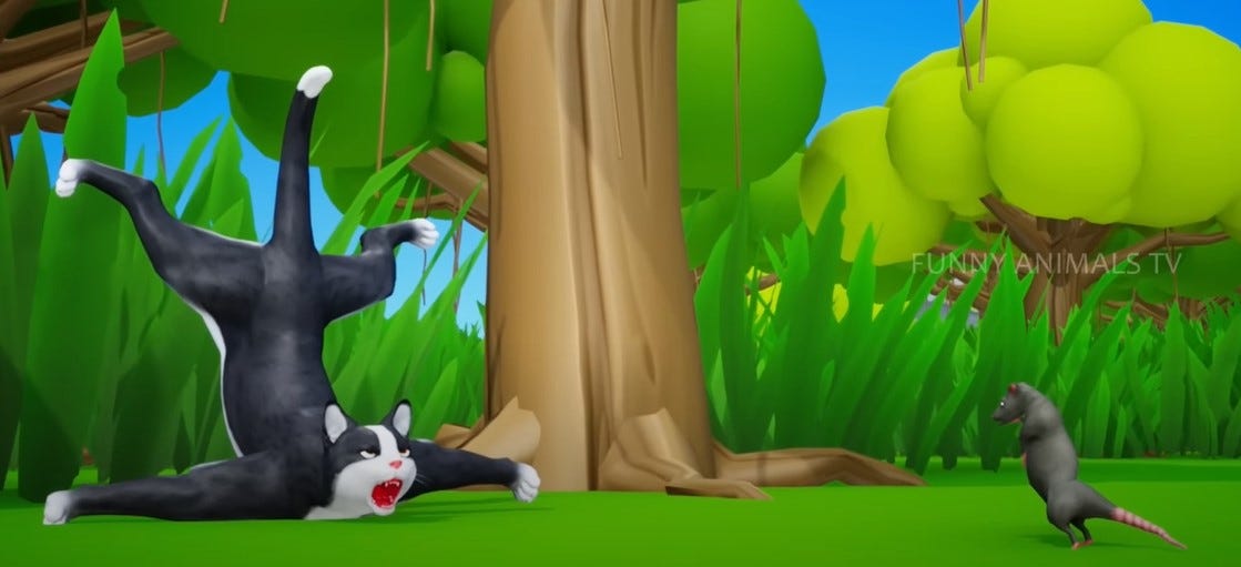 Funny Rat vs Cat | Tom & Jerry Cat Rat Farm Diorama - Funny Animals TV ...