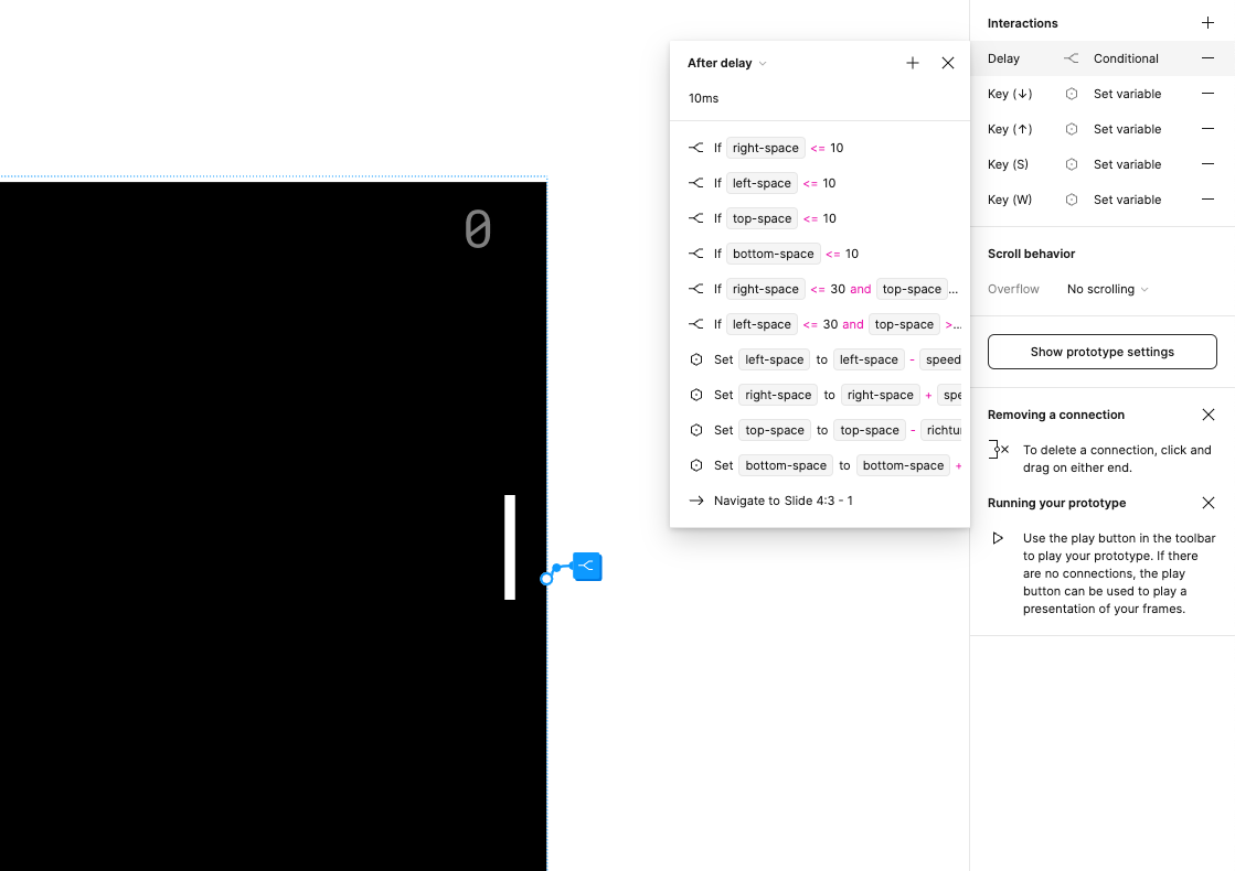 Game in Figma only variables and conditions | Bootcamp