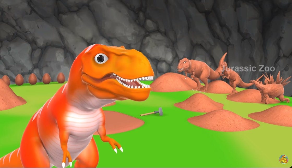 10 Mud Eggs Hatching Adventure — Magical T-Rex Dinosaurs Fight with ...
