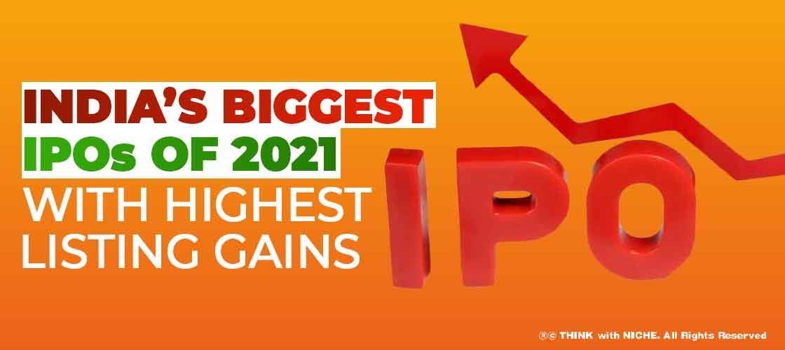 India’s Biggest IPOs of 2021 With Highest Listing Gains - Think with ...