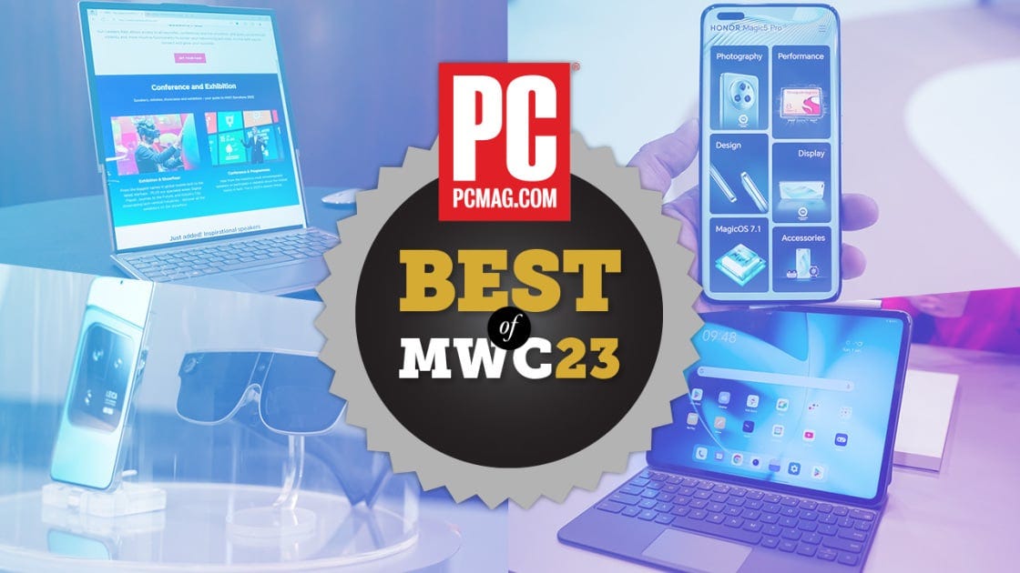 AR Glasses, Rollable Laptops, and Satellite Pucks: The Best of MWC 2023 | by PCMag | PC Magazine ...