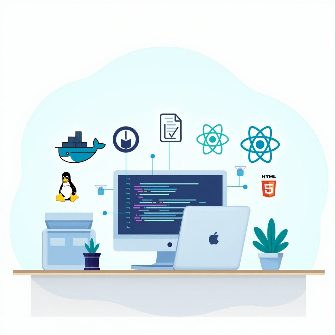 🚀 My DevOps Journey — Week 1: Docker, Linux, Django, React & More | by Tanish Jain | Jul, 2025 ...