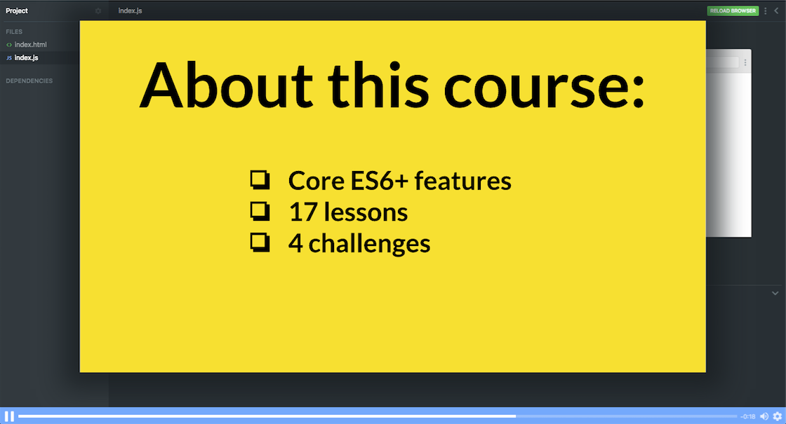 Want to learn ES6+? Here’s a free 23-part course that will give you a ...