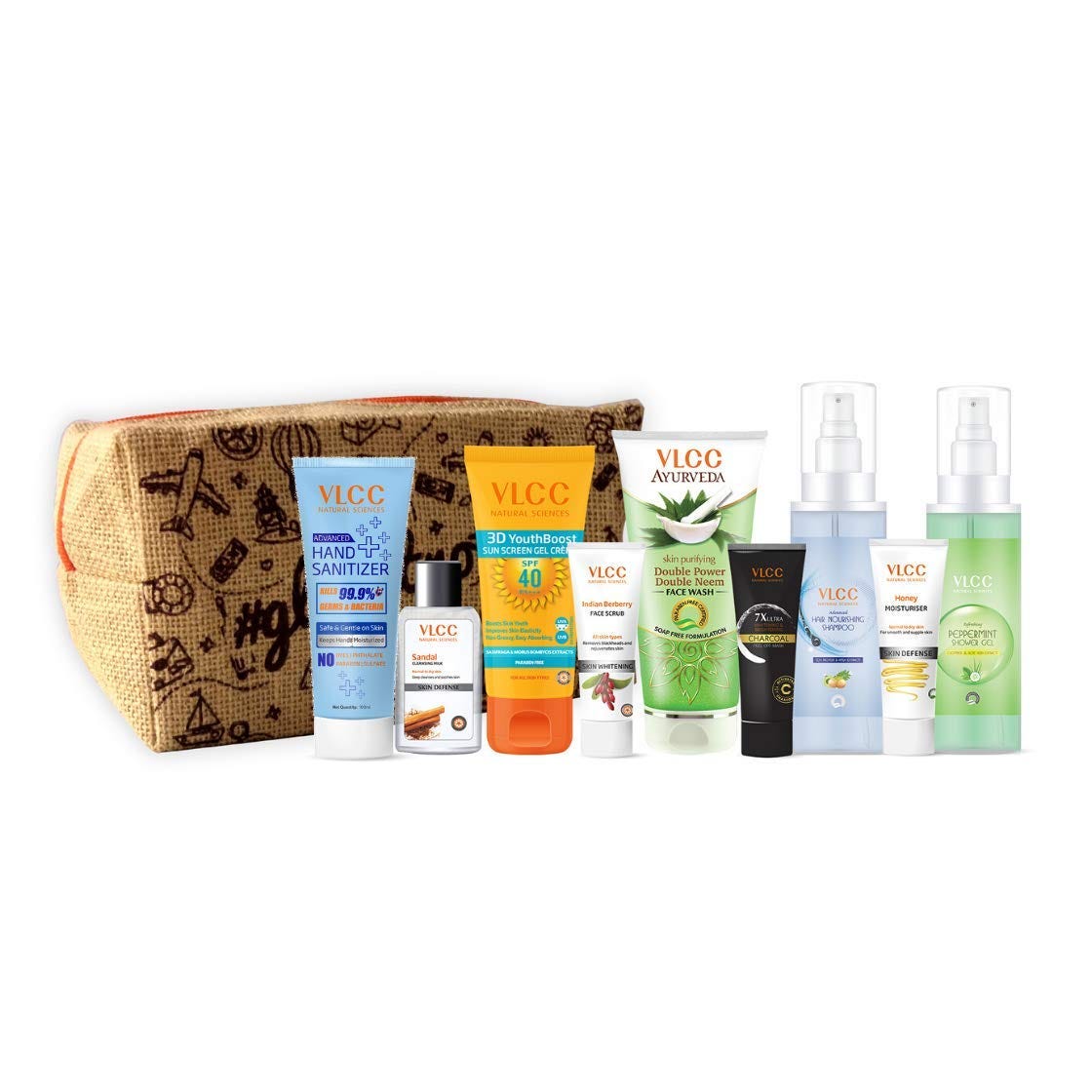 VLCC Refresh and Glow Kit with Pouch | skin Care, Hair Care, hygiene ...
