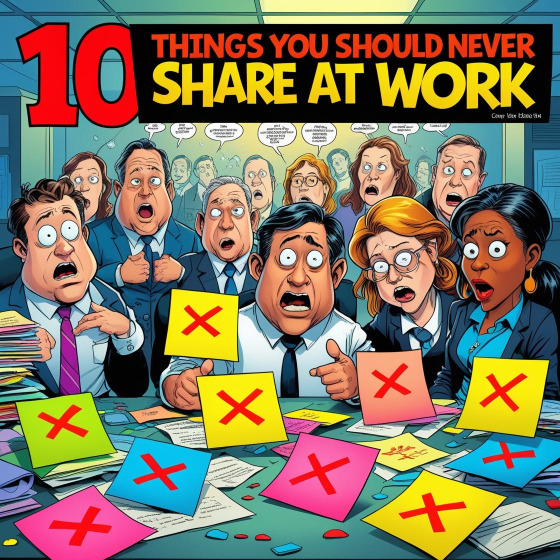 🧠 10 Things You Should NEVER Share at Work | by Rasathurai Karan ...