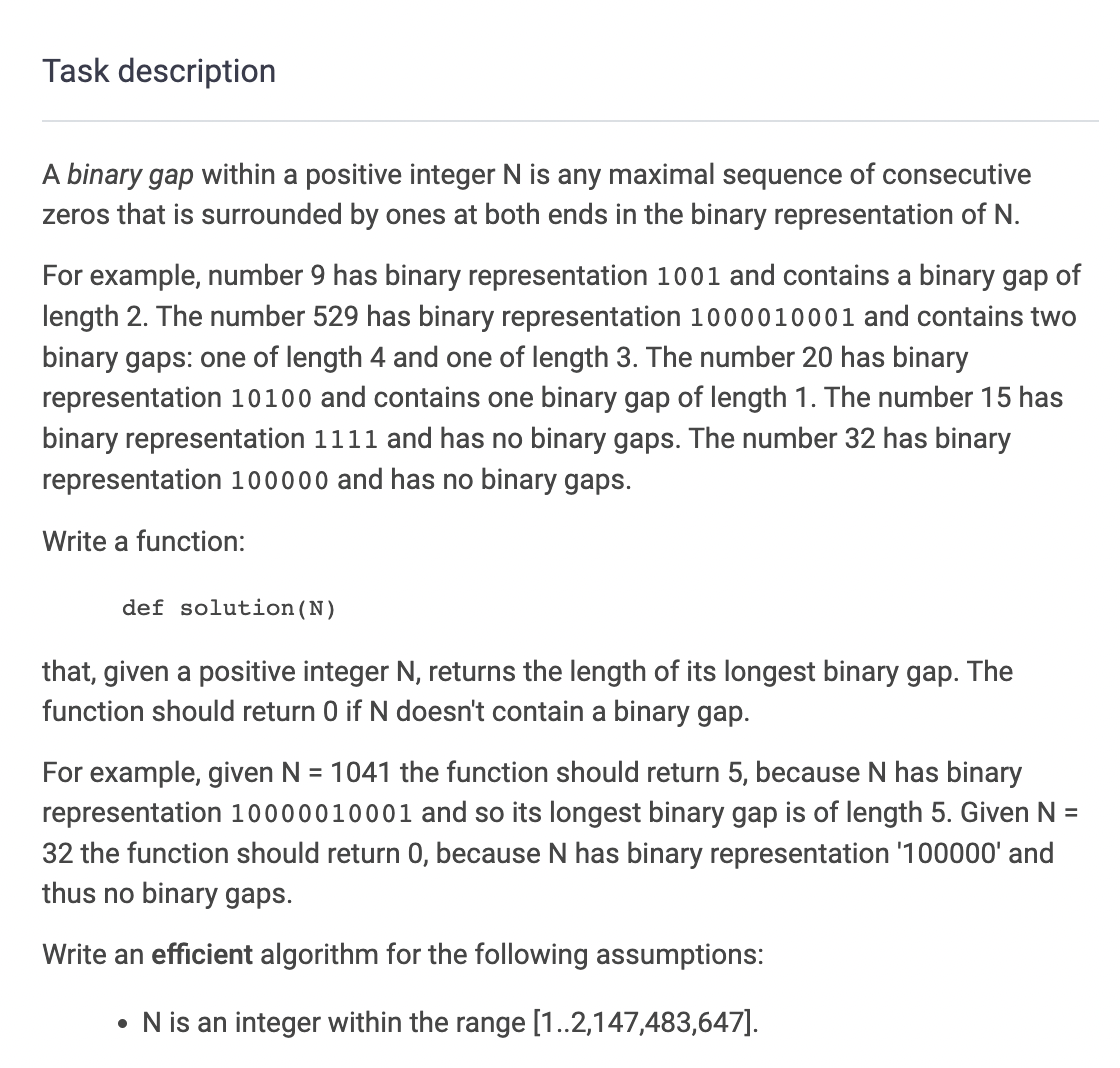 [Code Kata] 코딜리티 Codility Lesson 1 — Binary Gap | by SeungHyun Kim | SunRiv Blog | Sep, 2022 ...