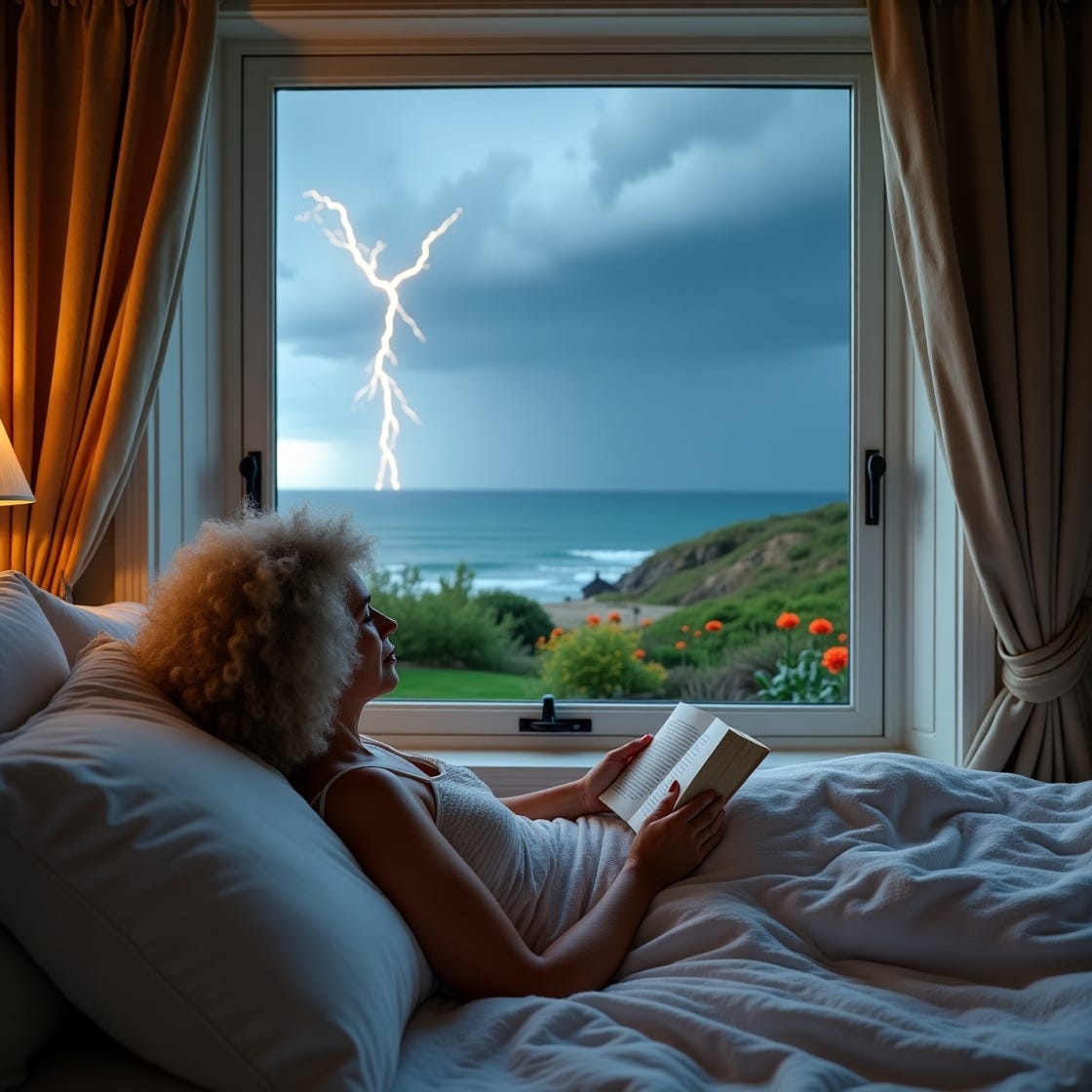 Thunder Every Night - Blue Insights - Medium