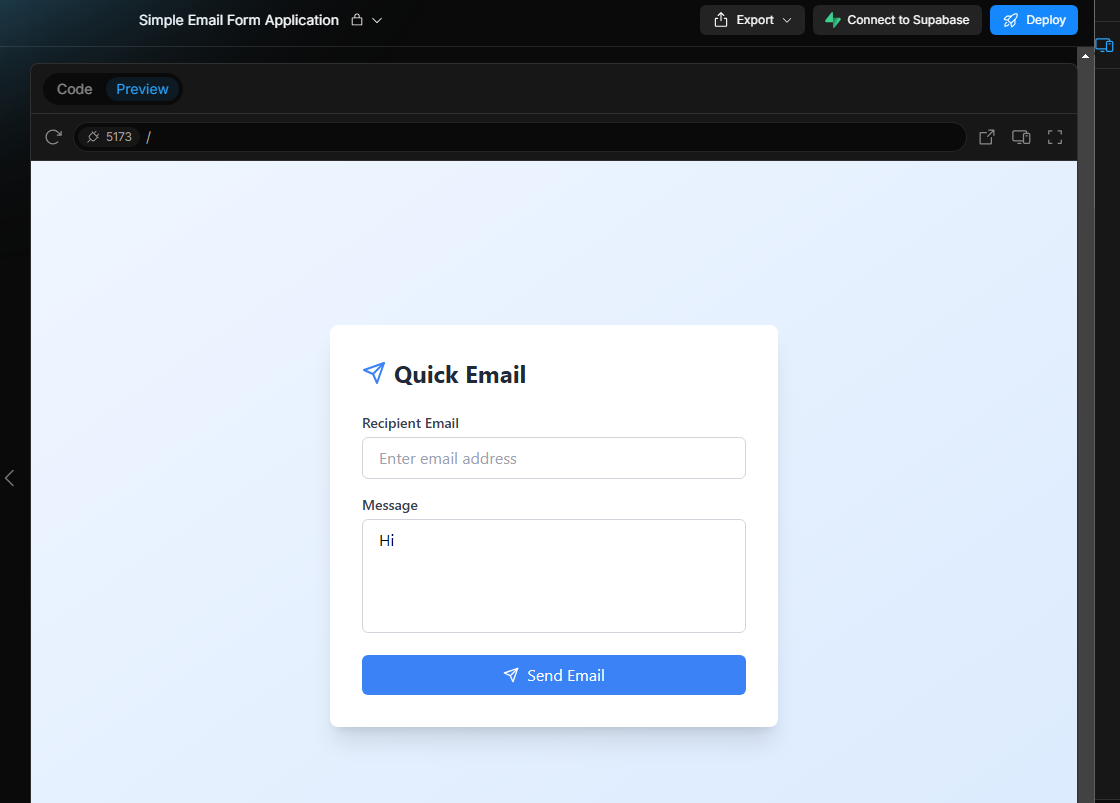 Sending email from Bolt.new using EmailJS | by Jeff P | Medium