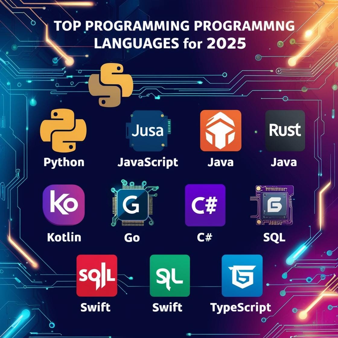 Top Programming Languages for 2025: What to Learn Next | by Muhammad Awais | Nov, 2024 | Medium