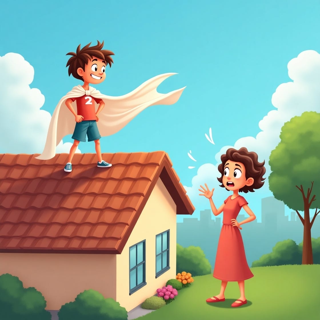 Mom and the Wannabe Hero!!. RWDrabble 2.0.05 | Stake, Leap, Cape… | by ...