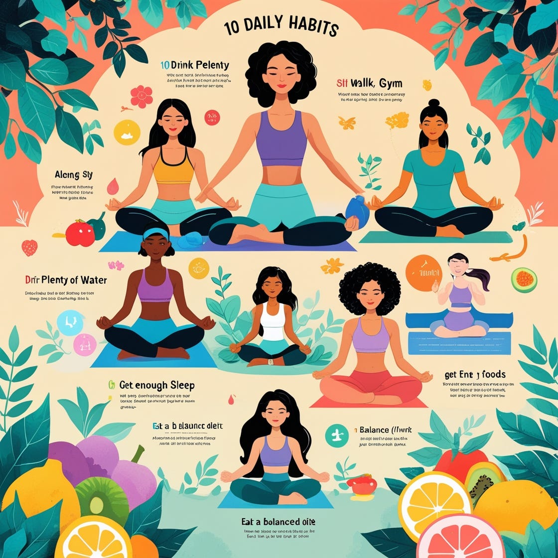 10 daily habits of people who stay healthy and fit without setting foot ...