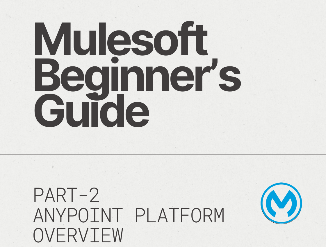 Mulesoft Beginners Guide Part-2. Anypoint Platform Overview | by Indresh Gupta | Medium