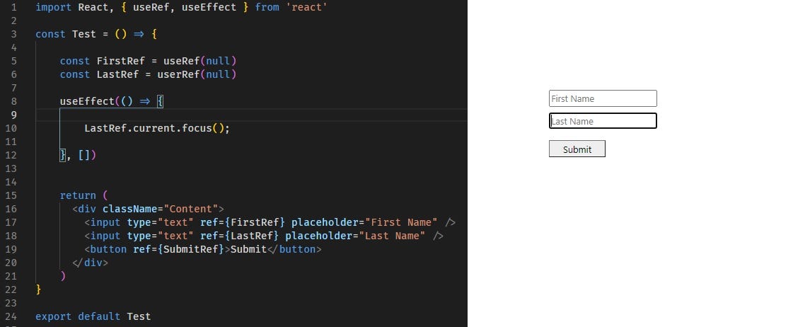 useRef Hook in React JS. I am interested in explaining the use… | by Ajmal Bin Abdul Aziz | Medium