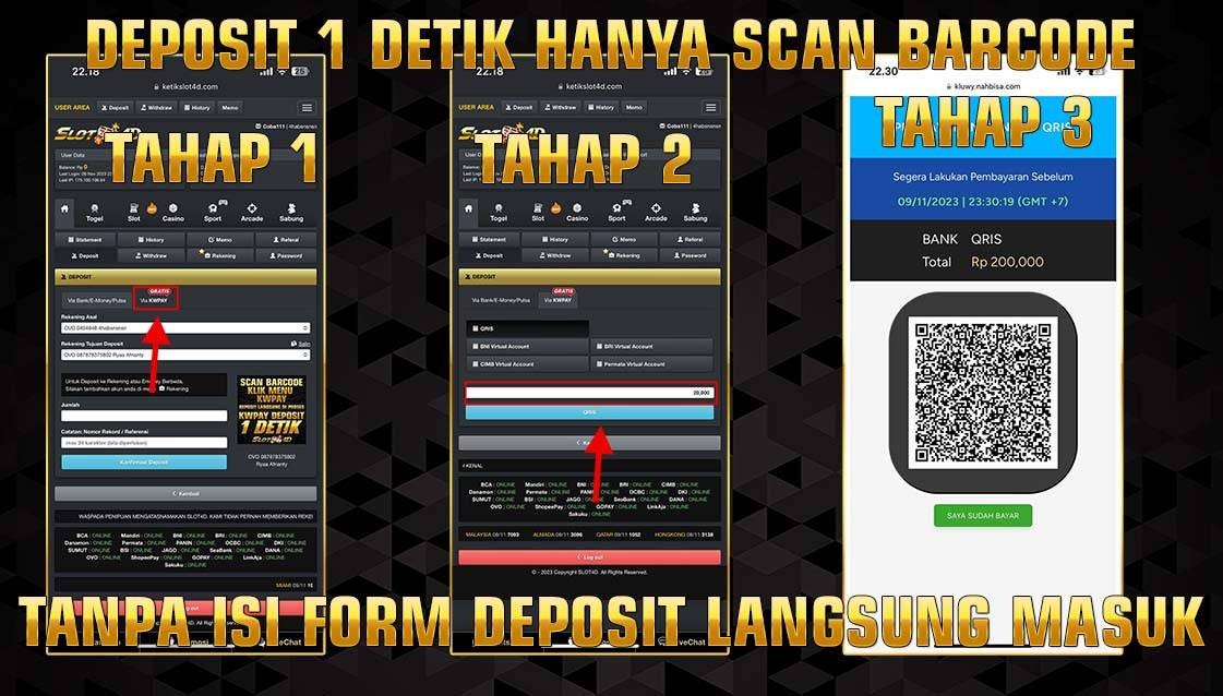DEPOSIT HANYA CUKUP SCAN BARCODE DEPOSIT DANA Cepat & TANPA ISI FROM ...