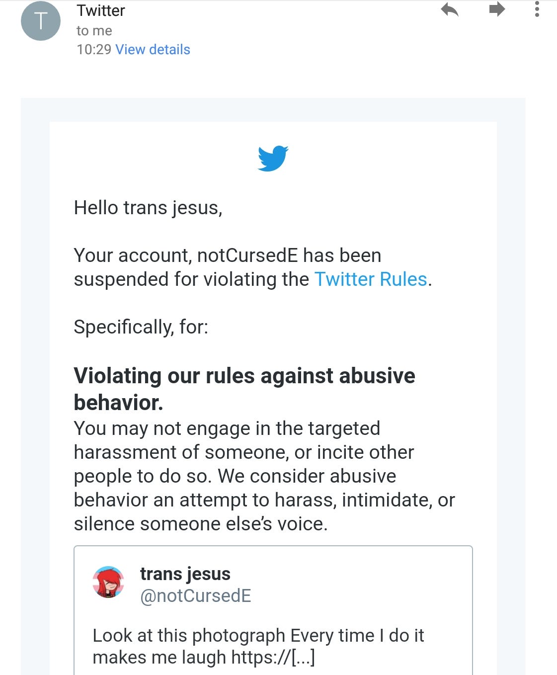 Banned from Twitter (again again) | by Gemma Stone | Medium