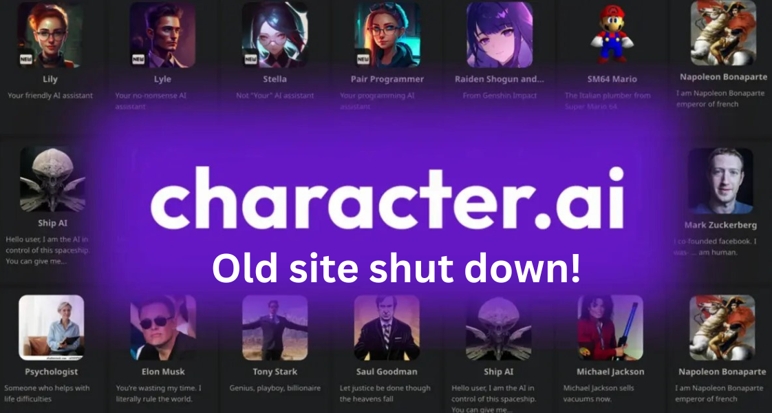 Character AI Shuts Down Old Site, Sparking User Outrage. | by Bernard's ...