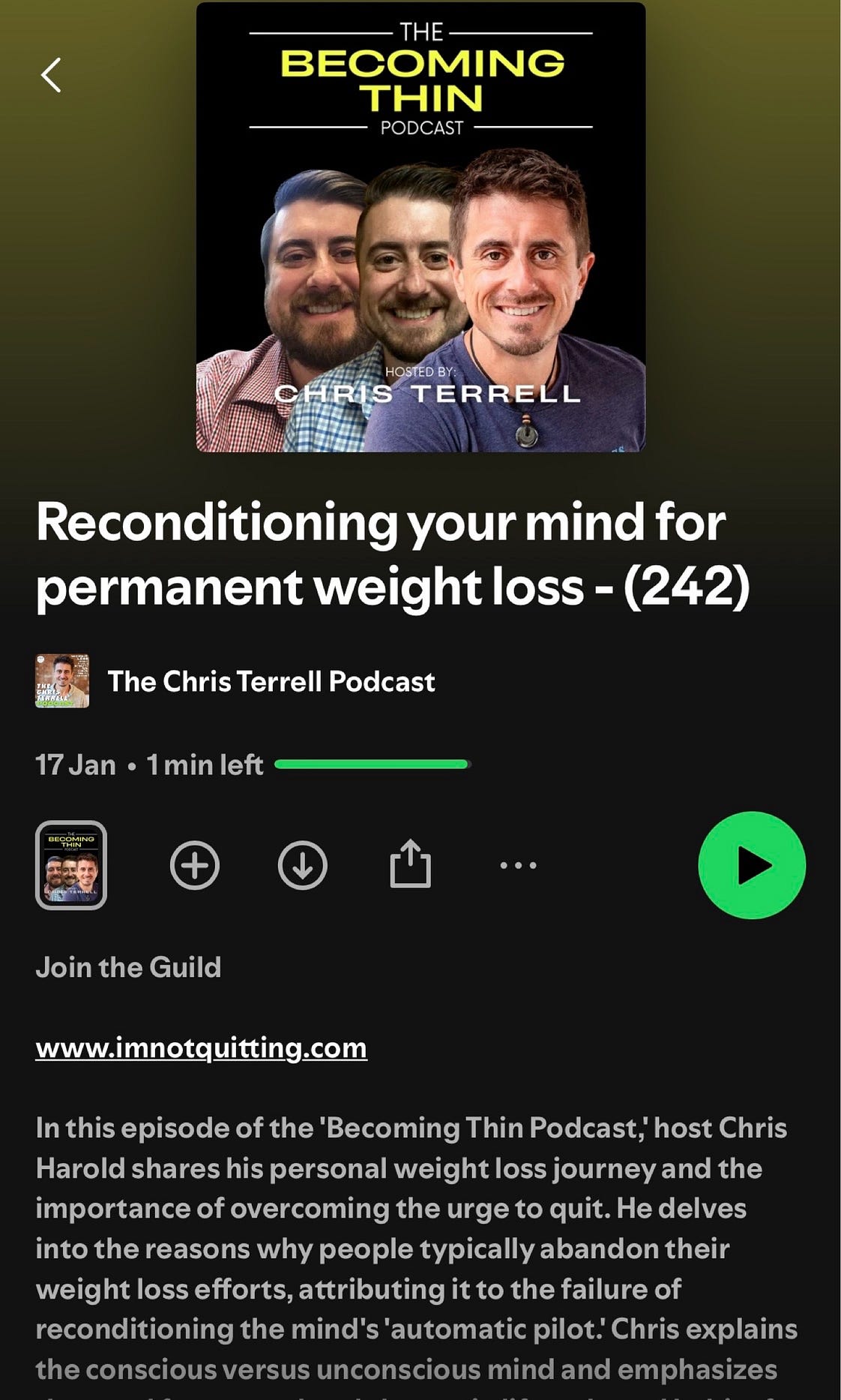 I Love The Becoming Thin Podcast by Chris Terrell | by Shanti C K | Jan ...