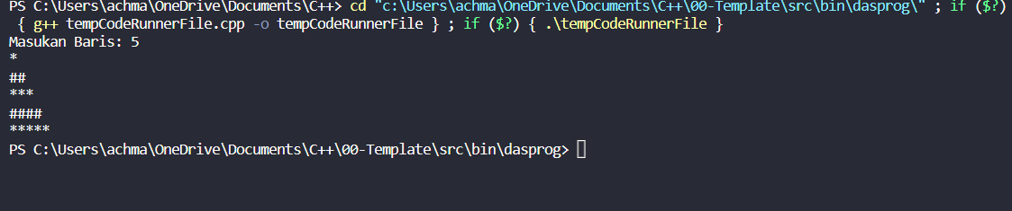 Nested Loop Pola Segitiga Siku Siku Achmadajie Medium