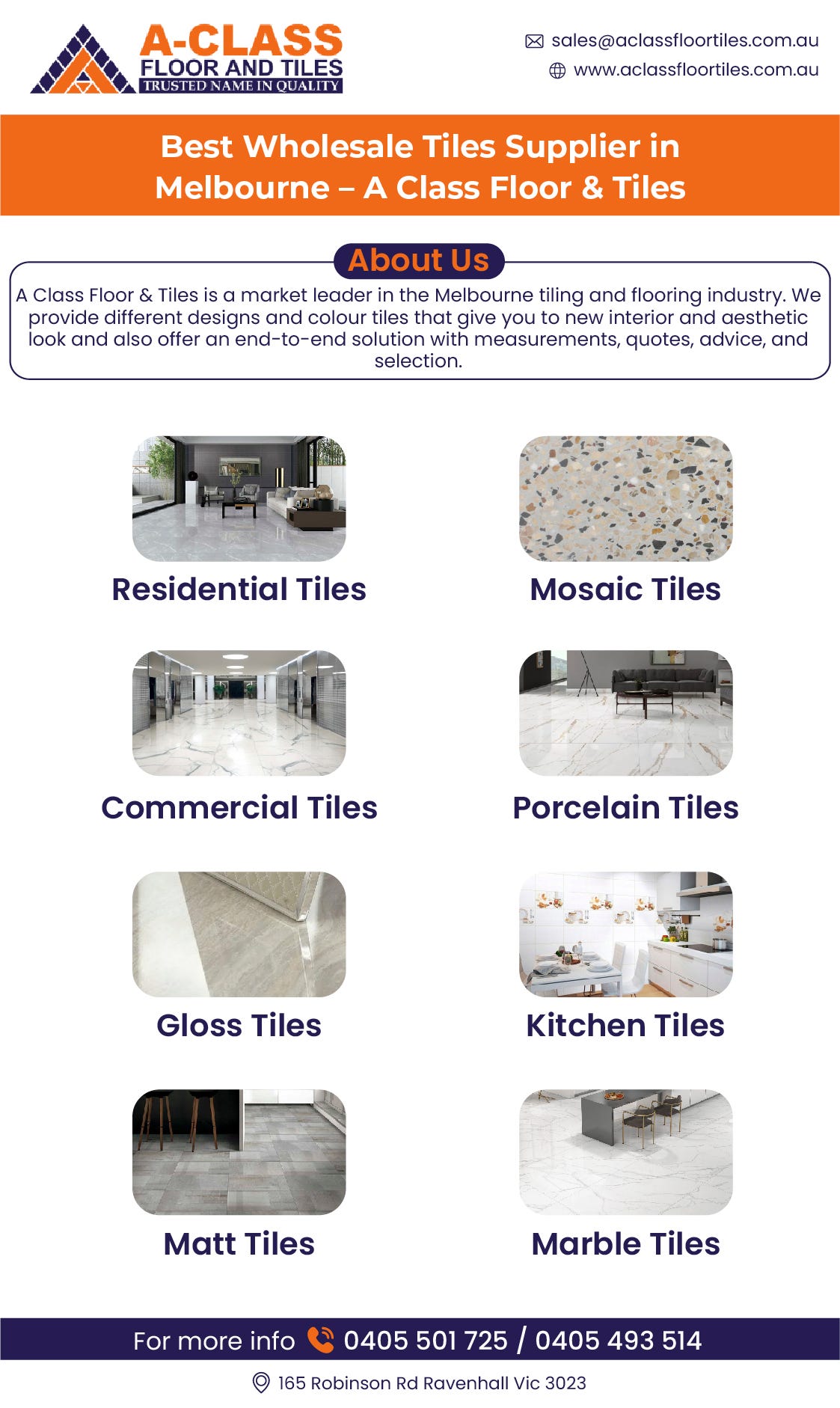 Best Wholesale Tiles Supplier in Melbourne — A Class Floor & Tiles - A ...