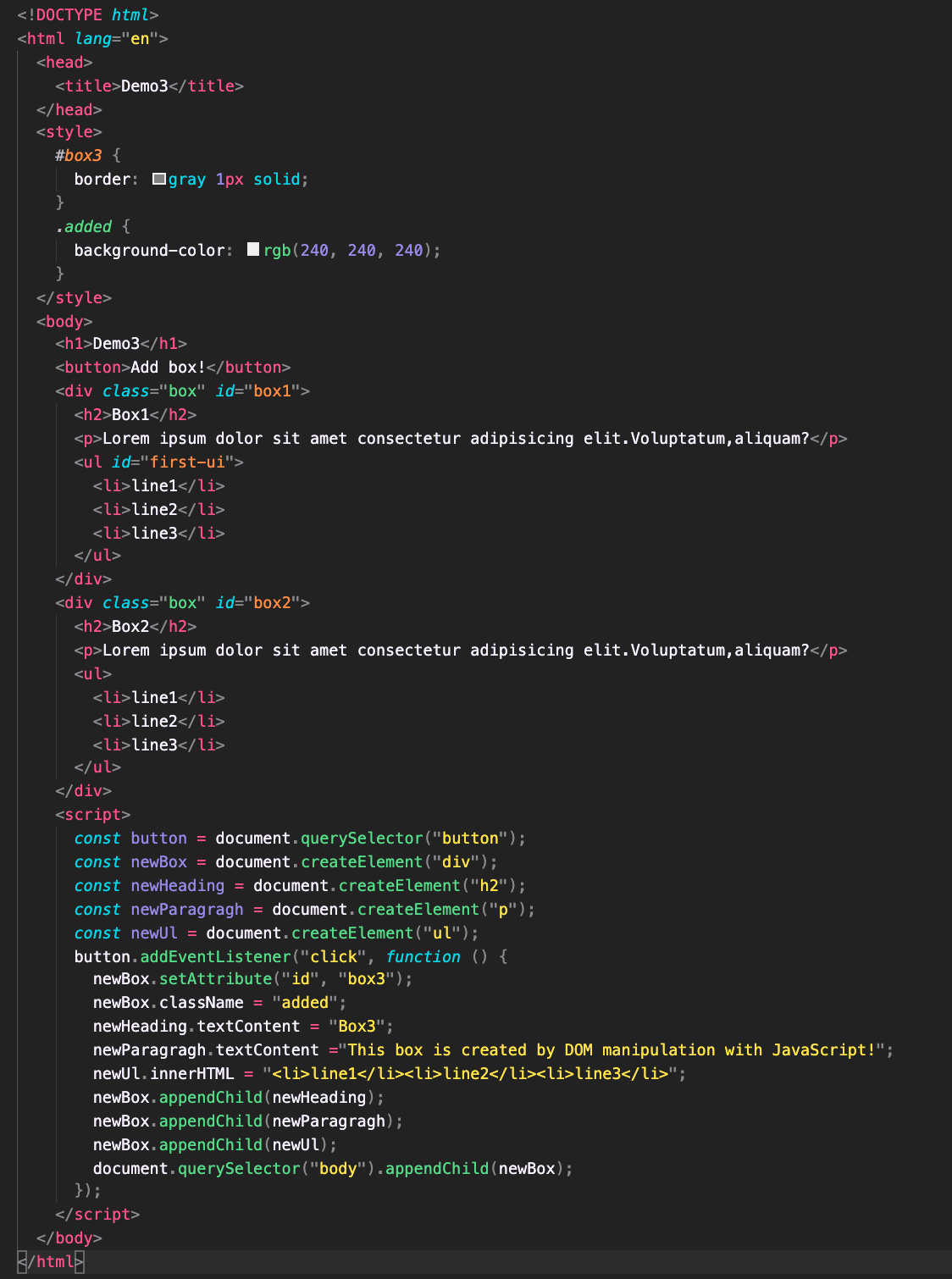 Underdtand Basic DOM Manipulation by Coding Experiments | by Lada496 ...