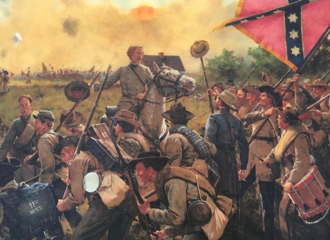 Civil War Battle Scene