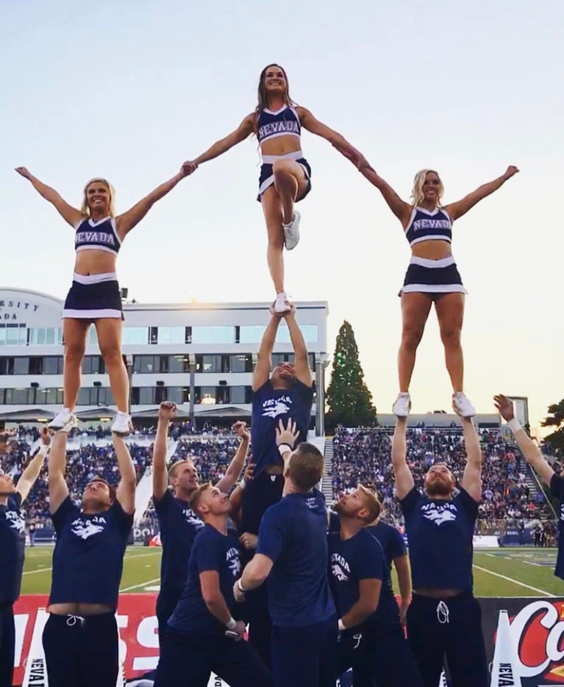 Cheerleading Stunt Pyramid