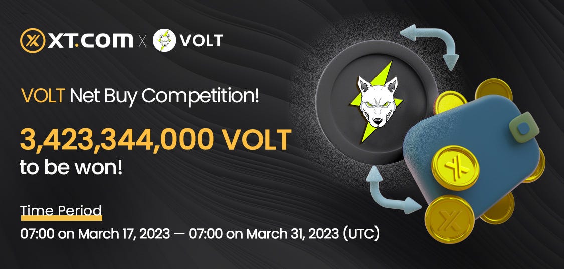 VOLT Net Buy Competition Rolling Out 3,423,344,000 VOLT to be won! | by XT Exchange | Medium