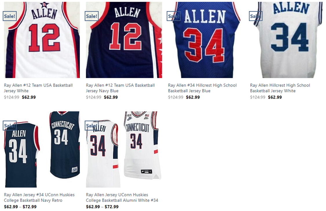 From College to the NBA: The Evolution of Ray Allen Jerseys | by ...