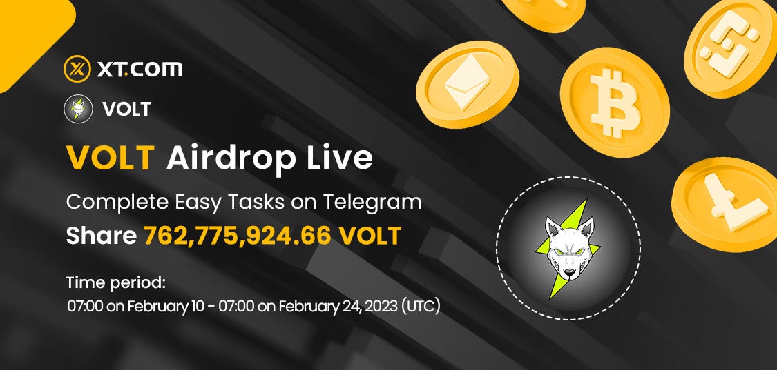 VOLT Airdrop Going Live. To show our gratitude toward users… | by XT.com | Medium