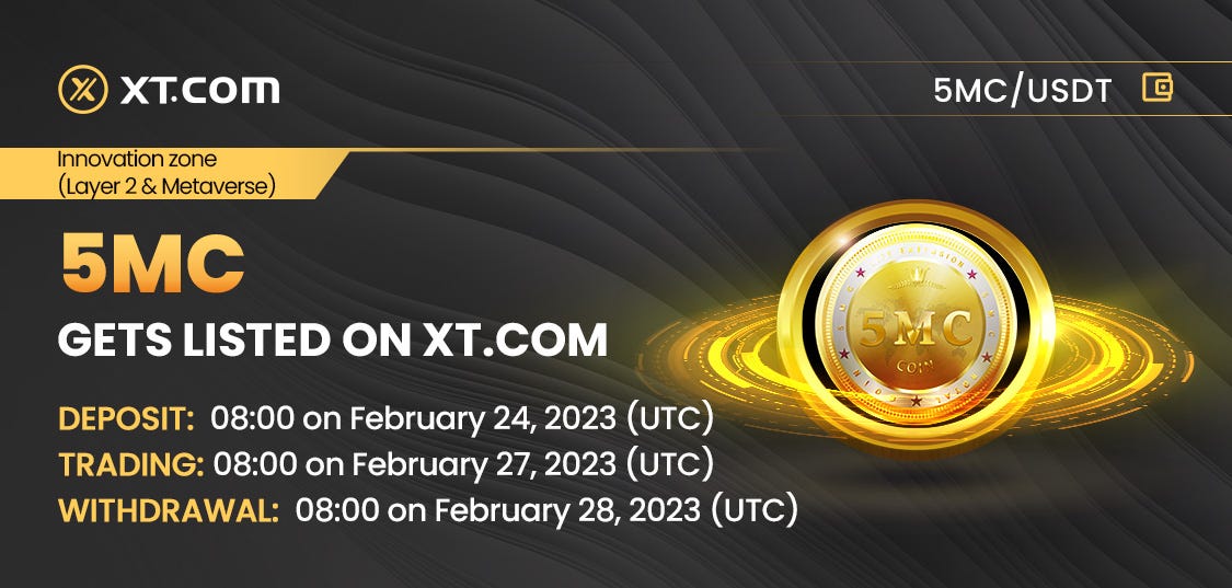 XT.COM Announcement on Launching 5MC(5MC) | by XT.com | Medium