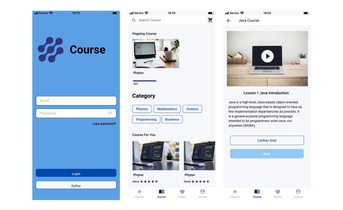 UI/UX Case Study — Course, An Online Course Application | by RUSEL ...