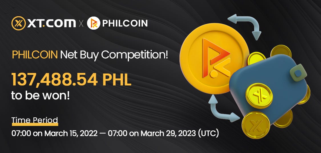PHILCOIN Net Buy Competition Rolling Out 137,488.54 PHL to be won! | by XT.com | Medium