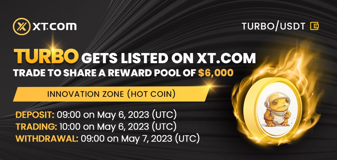 TURBO (Turbo) Gets Listed on XT.COM Trade to Share a Reward Pool of ...