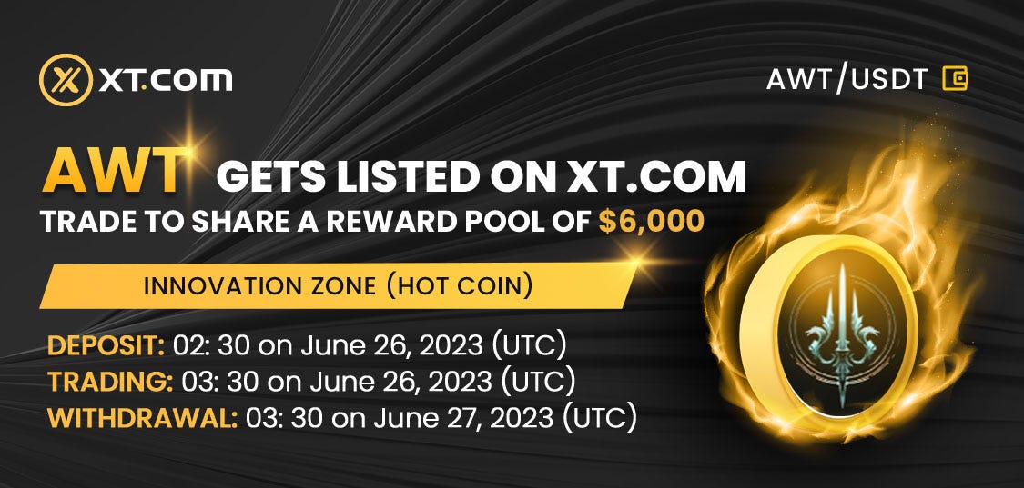 AWT(Abyss World) Gets Listed on XT.COM Trade to Share a Reward Pool of $6,000 | by XT Exchange ...
