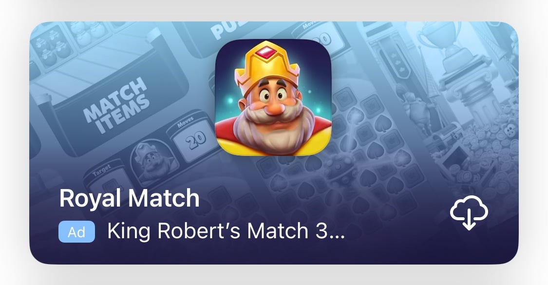 Royal Anxiety. Game ads drive me nuts | by Julia A. Keirns | Read or ...