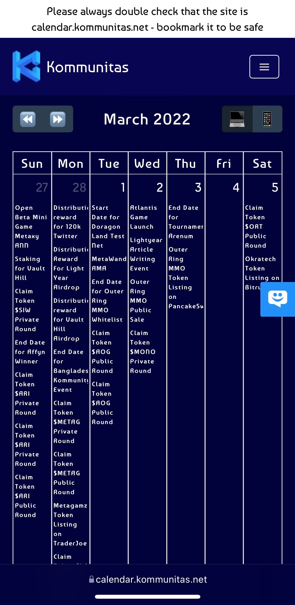 New Calendar on Our Launchpad!. Dear, $KOMmunity! | by Kommunitas | Medium