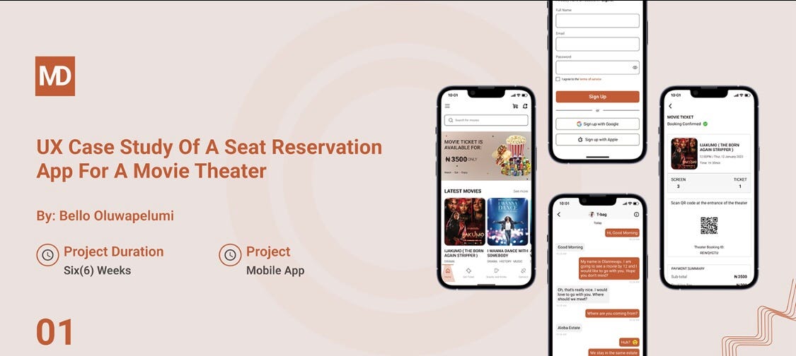 A seat reservation app for a movie theater — UX case study | by Bello ...